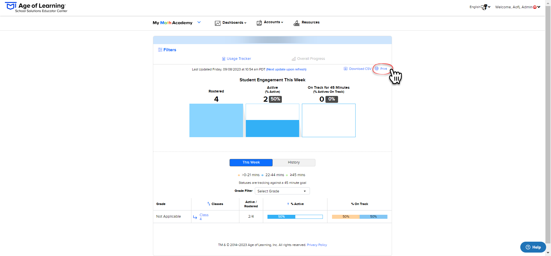 How do I print out usage reports? – School Solutions Support | Age of ...