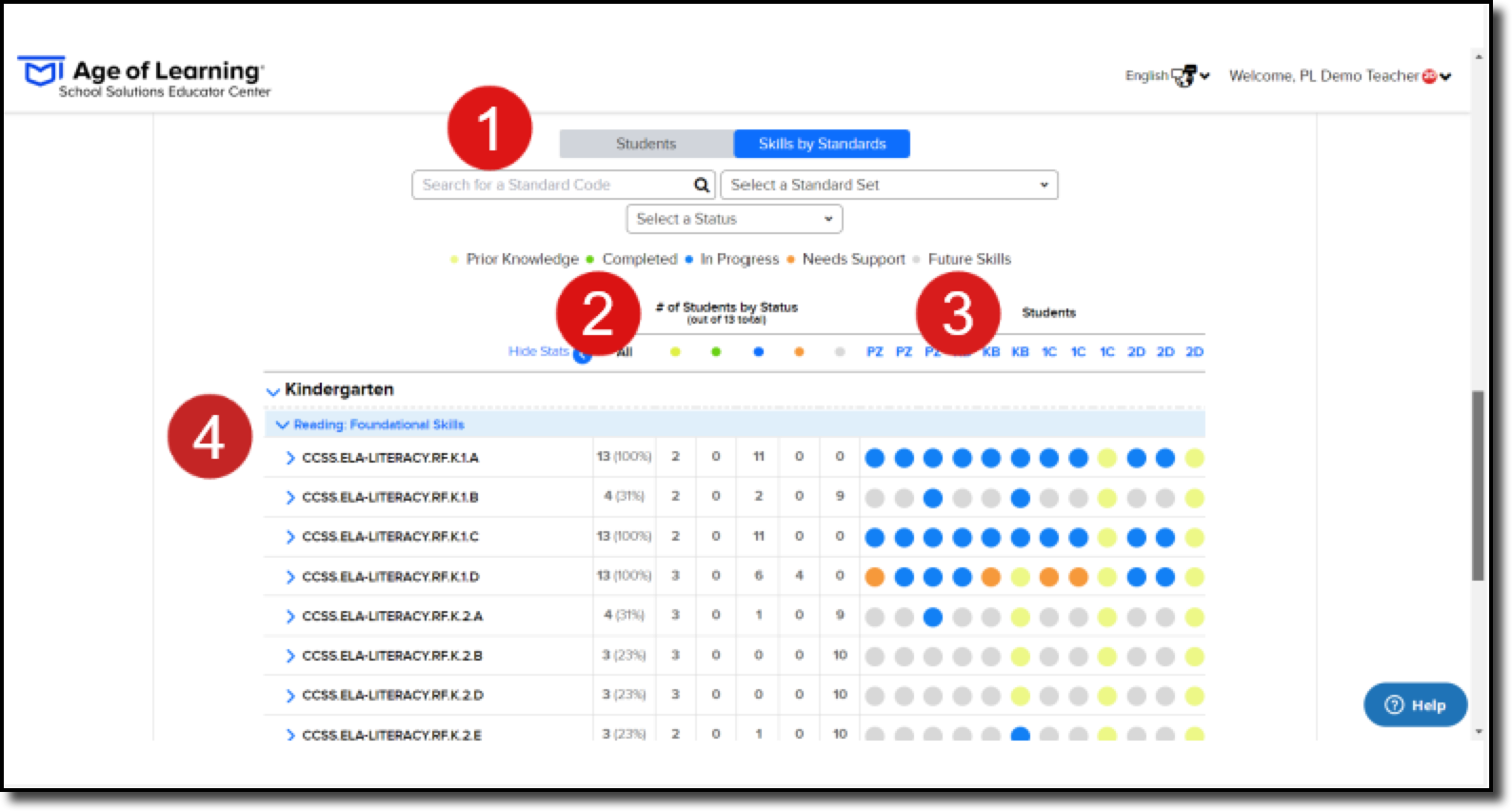 How can I track the progress of student skills and skills by standards ...