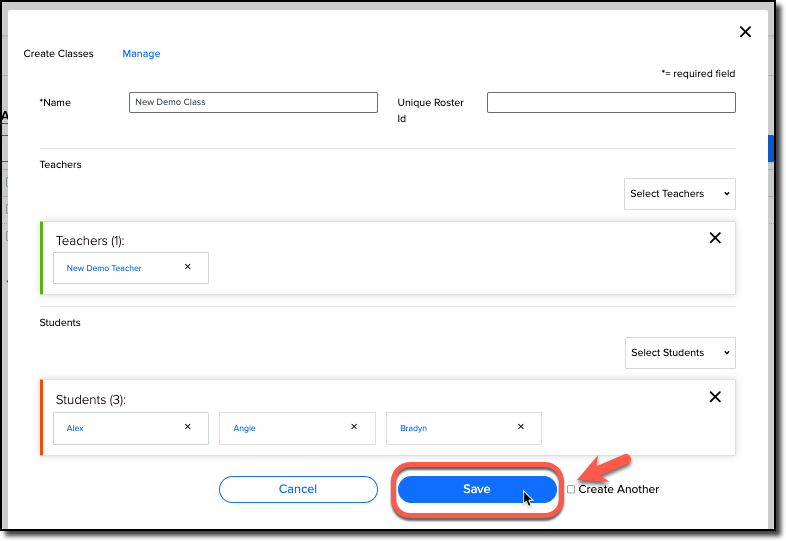 How to Add a Class in the Educator Center – School Solutions Support | Age of Learning