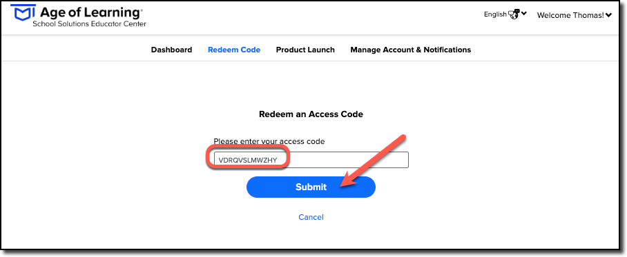 How to Redeem Your Child’s Code and Activate Your Home Account – School ...